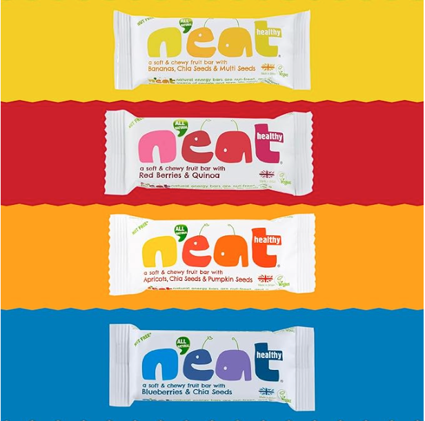 N'eat Natural Energy Rainbow Mixed Box Taster (16x45g)